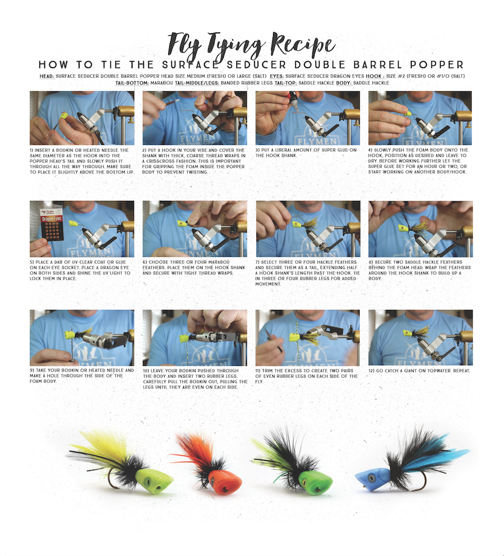 VIDEO: How To Tie The Surface Seducer Double Barrel Popper - The Wade